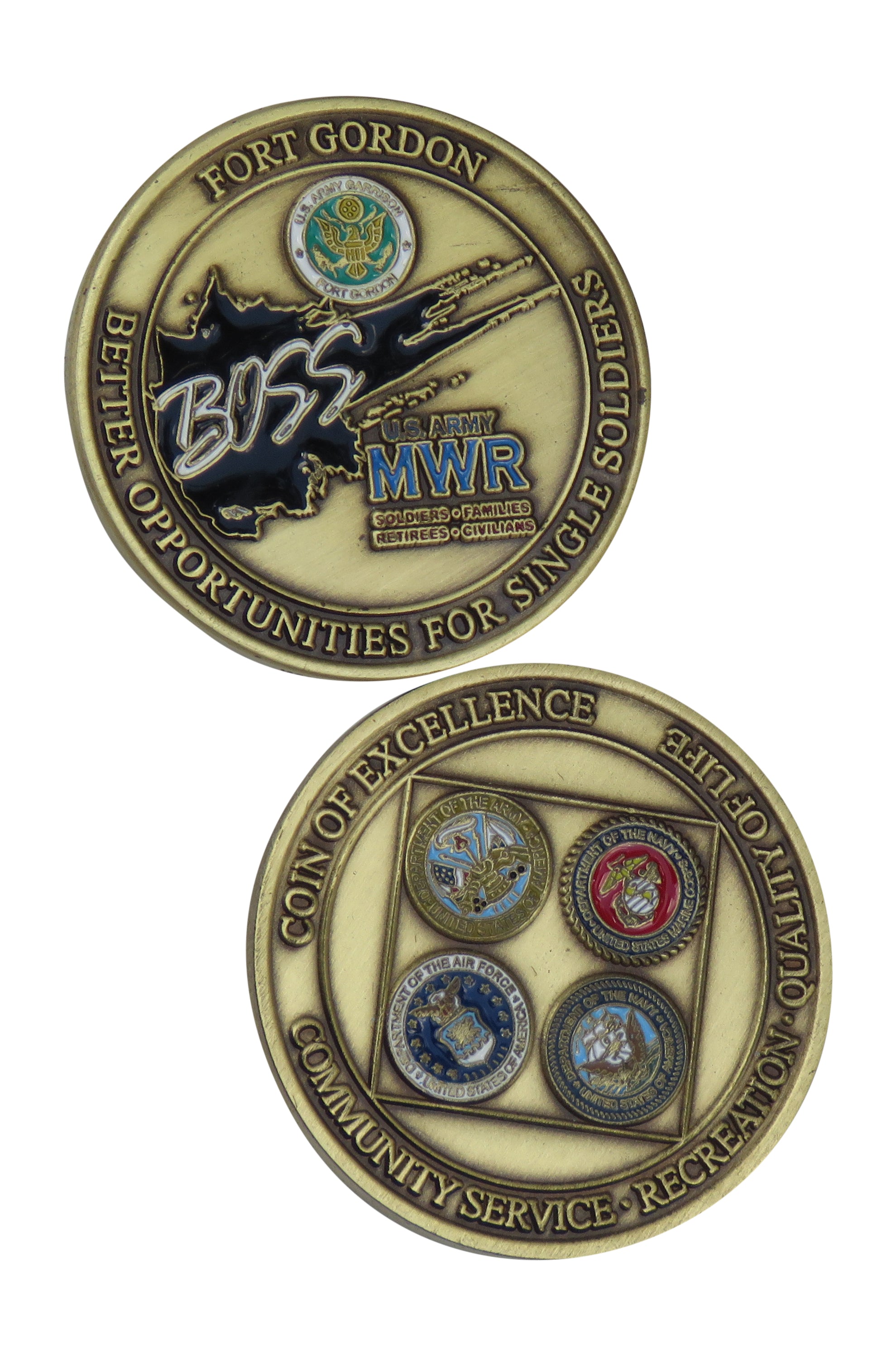 US Army Better Opportunities For Single Soldiers Challenge Coin ...